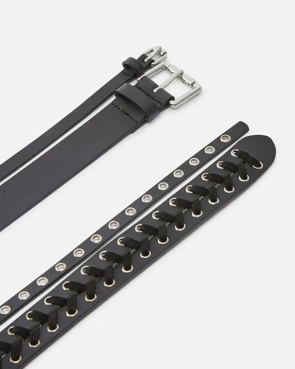 Pinko Sophia Eyelet Detailed Belt
