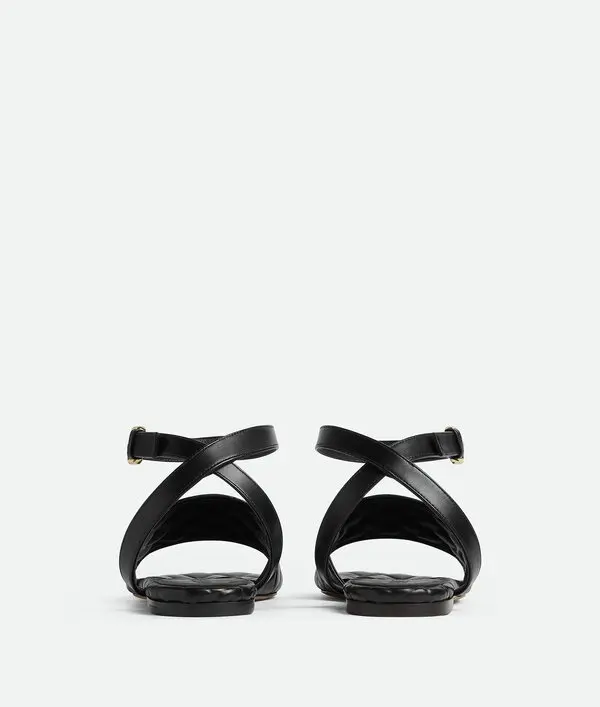 Bottega Veneta Amy Flat Sandals - Black