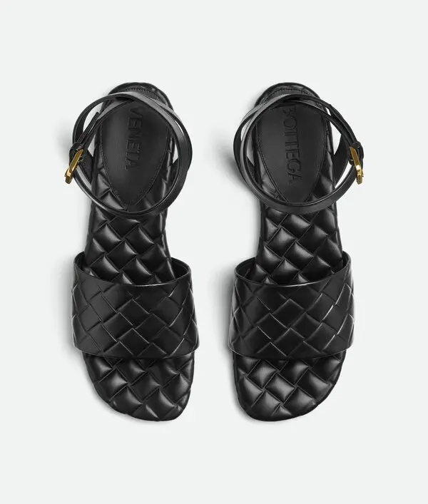 Bottega Veneta Amy Flat Sandals - Black