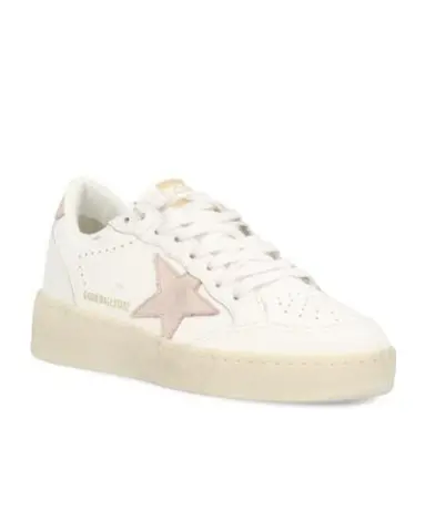 GOLDEN GOOSE Ballstar Lace-up Sneakers - Pink