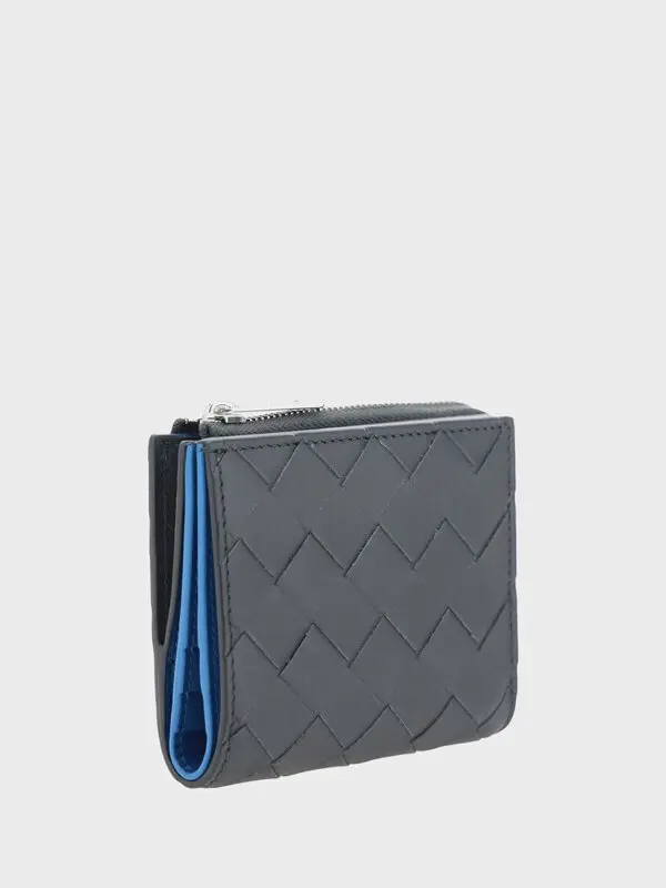 Bottega Veneta Intrecciato Leather Wallet - Black