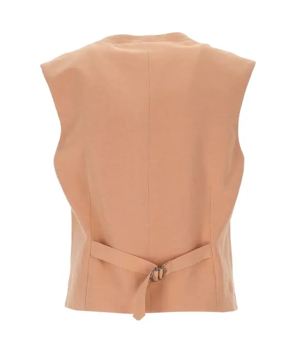BLAZÉ MILANO Sleeveless V-neck Buttoned Vest