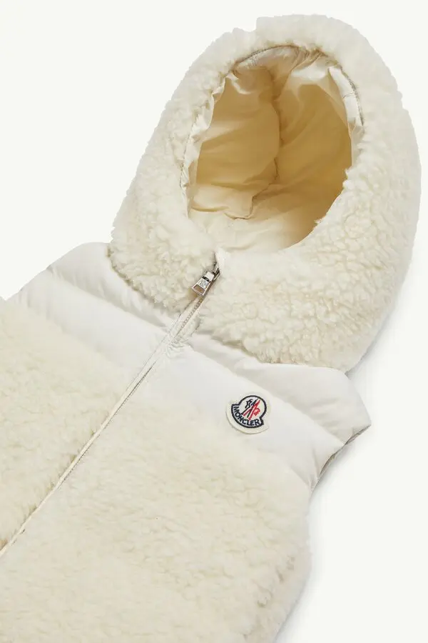 Moncler Botha Logo Patch Down Vest With Hood