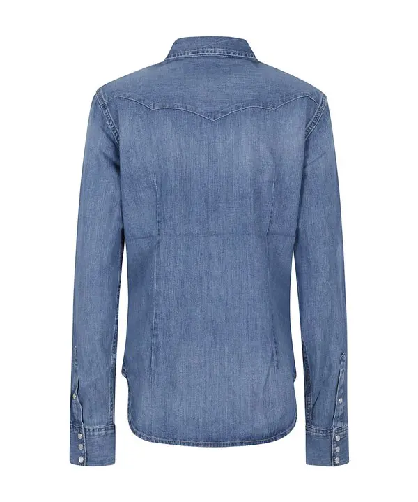 Polo Ralph Lauren Long-sleeved Denim Shirt - Blue