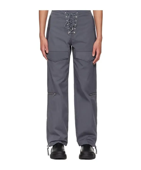 DION LEE Lace-up Cargo Trousers