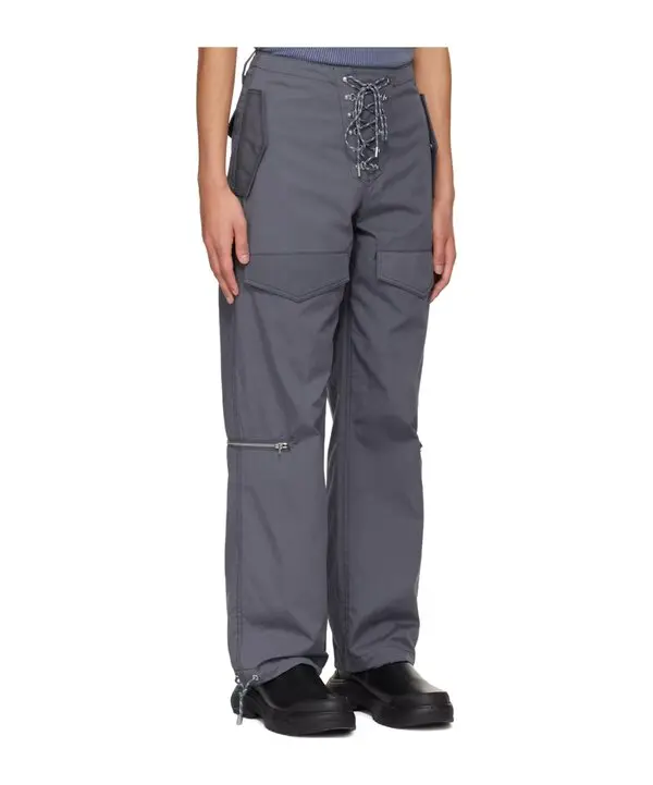 DION LEE Lace-up Cargo Trousers