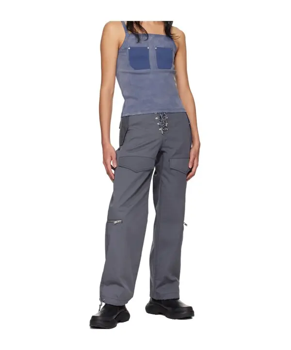 DION LEE Lace-up Cargo Trousers