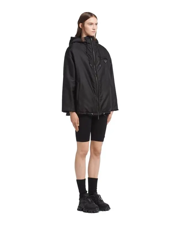 Prada Reversible Gabardine And Shearling Jacket