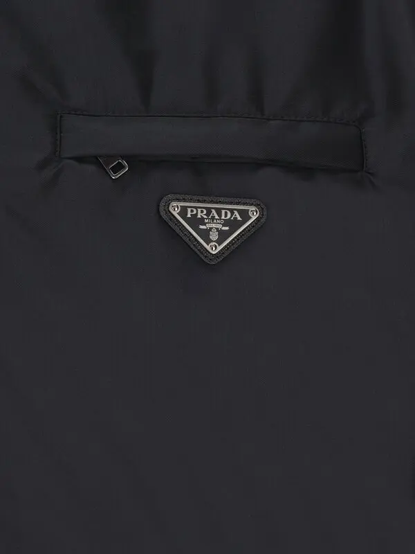 Prada Reversible Gabardine And Shearling Jacket