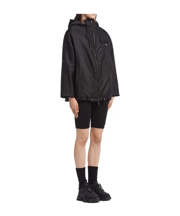 Prada Reversible Gabardine And Shearling Jacket