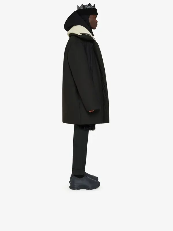 Givenchy Quilted Puffer Coat With Fur Trim