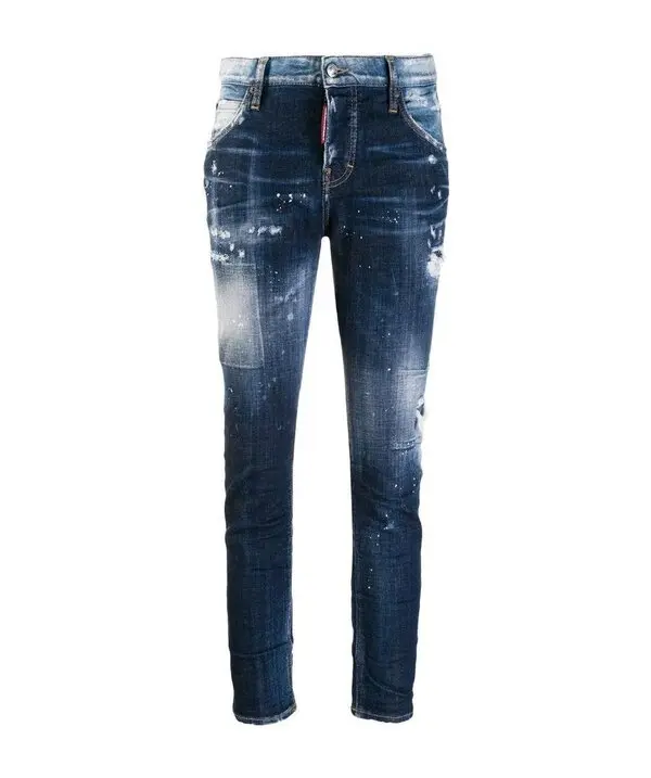 Dsquared2 Distressed Skinny Jeans - Blue