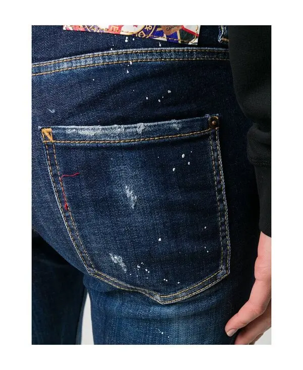Dsquared2 Distressed Skinny Jeans - Blue