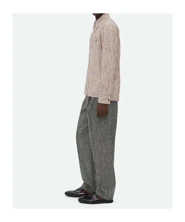 Bottega Veneta Long Sleeved Striped Shirt