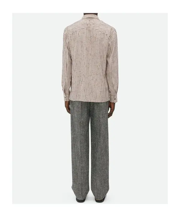 Bottega Veneta Long Sleeved Striped Shirt
