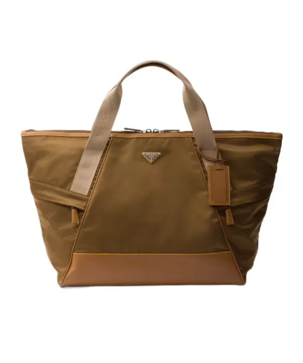 Prada Re-nylon Duffle Bag - Cork Beige