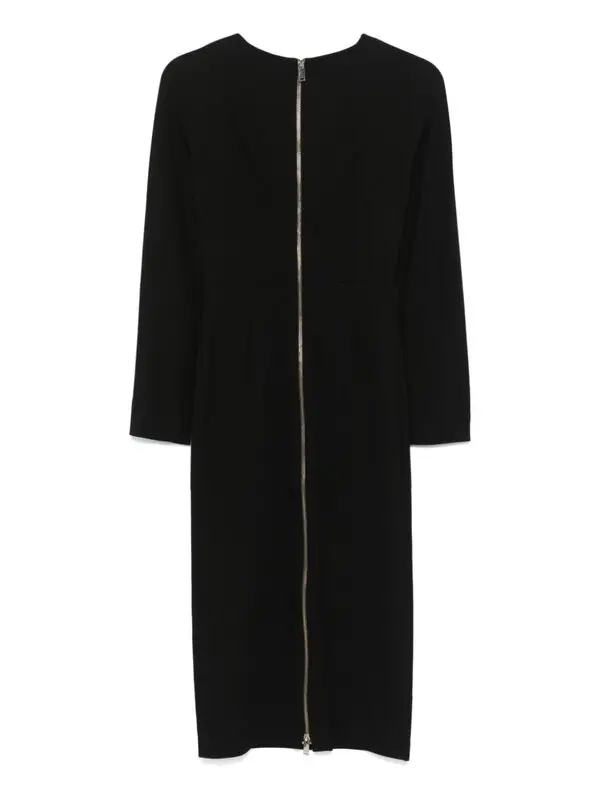 SEMICOUTURE Round Neck Long Sleeve Dress