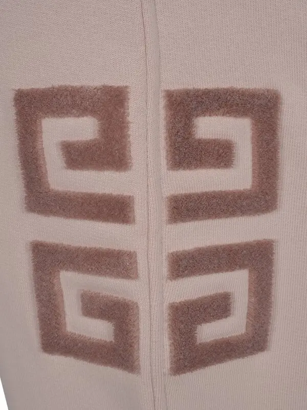 Givenchy Logo Embroidered Sweatpants - Nude