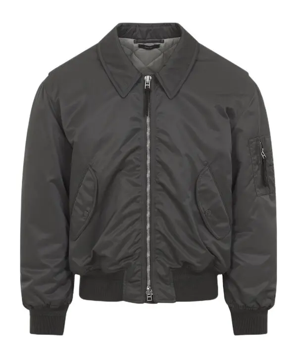 TOM FORD Zip-up Bomber Jacket - Black