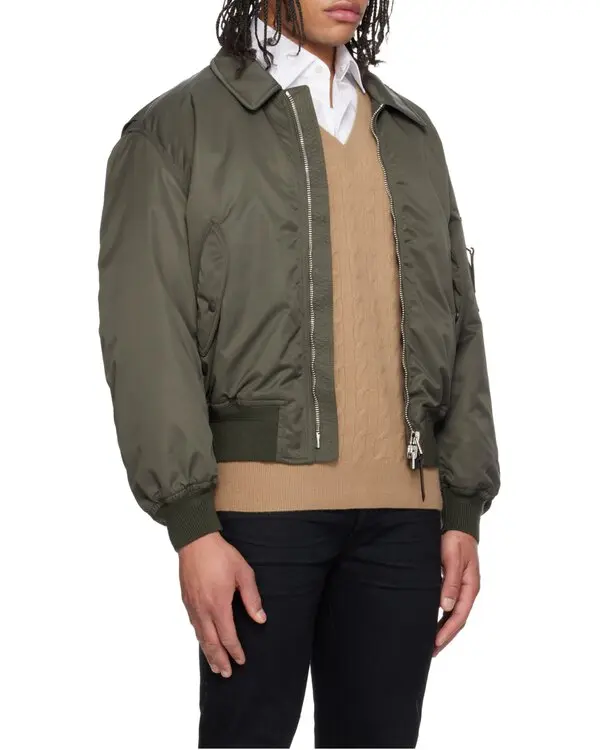 TOM FORD Zip-up Bomber Jacket - Black
