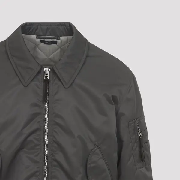 TOM FORD Zip-up Bomber Jacket - Black