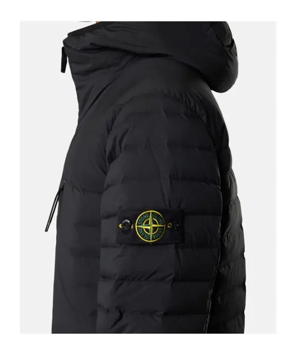 Stone Island Logo Patch Quilted Down Jacket