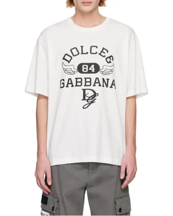 Dolce & Gabbana Dolce Gabbana Logo Printed Crewneck T-shirt