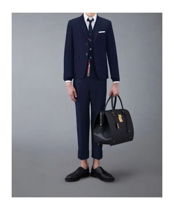 Thom Browne 4-bar V-neck Knitted Cardigan