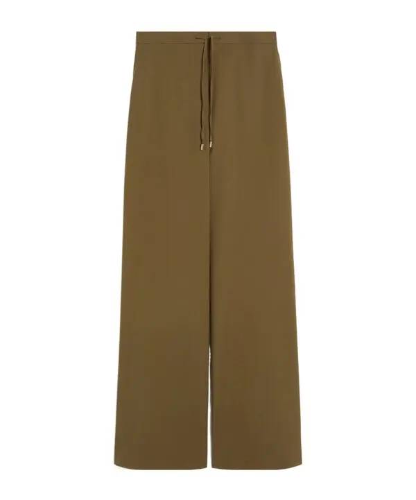 Max Mara Mstcorone Drawstring Trousers - Khaki