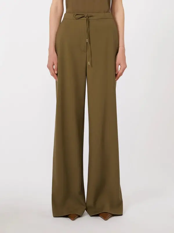 Max Mara Mstcorone Drawstring Trousers - Khaki
