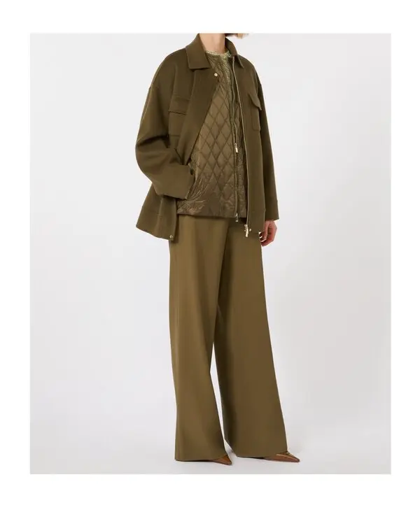 Max Mara Mstcorone Drawstring Trousers - Khaki