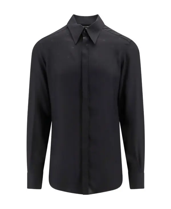 Dolce & Gabbana Dolce Gabbana Allover Monogram Long-sleeved Shirt
