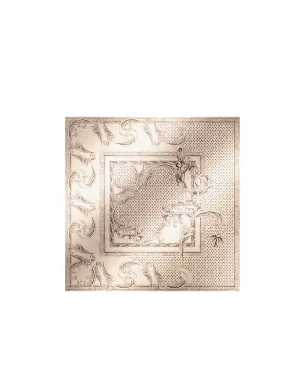 Max Mara Printed Scarf - White