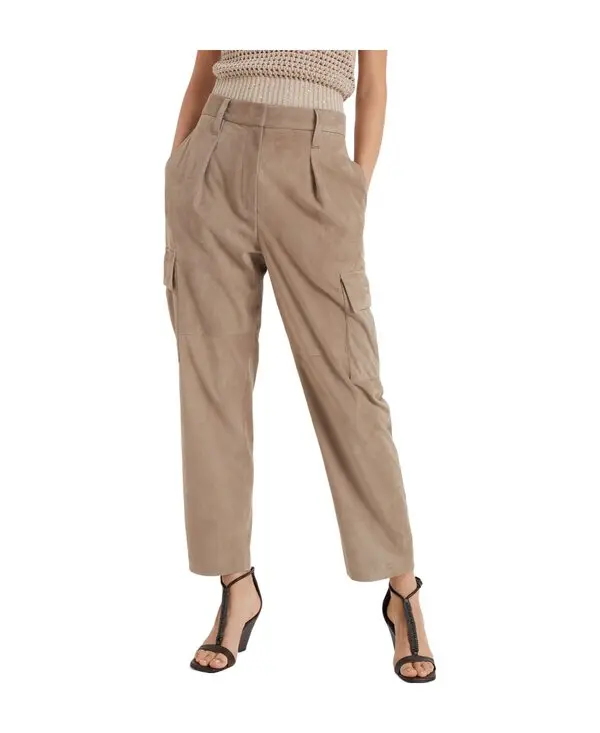 Brunello Cucinelli High-waist Straight-leg Trousers