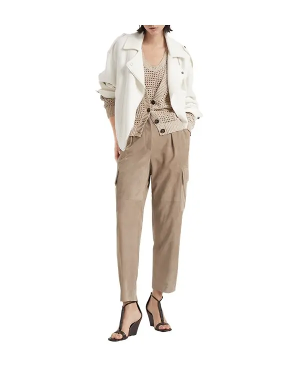 Brunello Cucinelli High-waist Straight-leg Trousers
