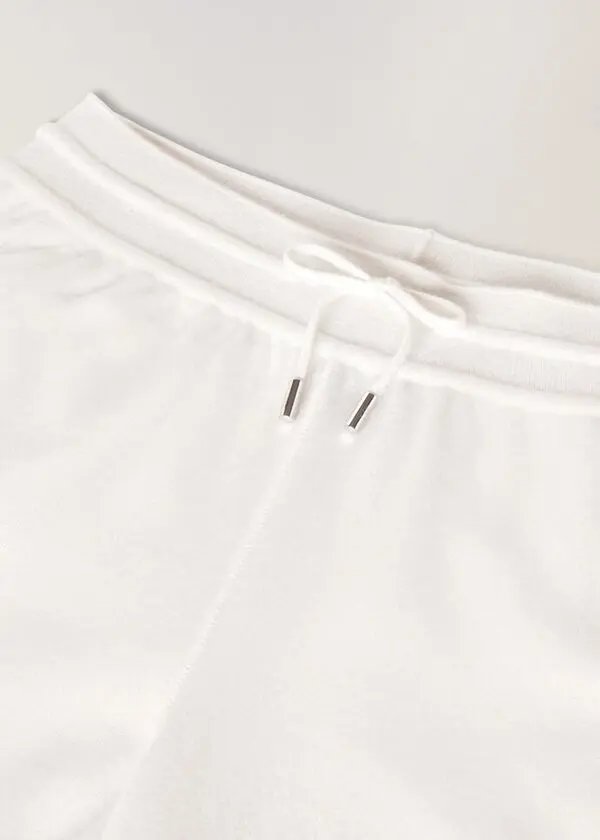 Loro Piana Straight-leg Knitted Trousers With Drawstring