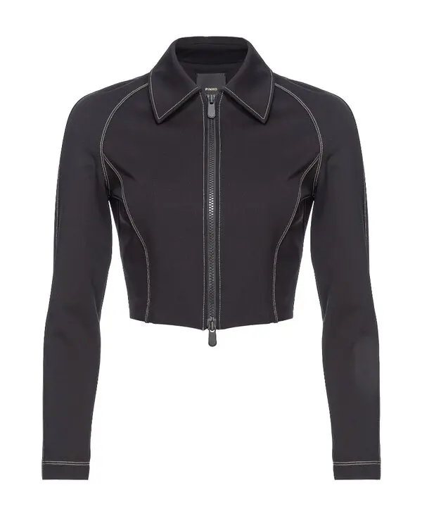 Pinko Long-sleeved Cropped Jacket