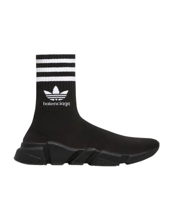 Balenciaga X Adidas Speed Sock Sneakers - Black