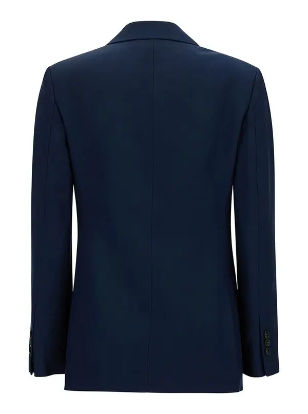 Theory Double-breasted Straight Hem Blazer - Black