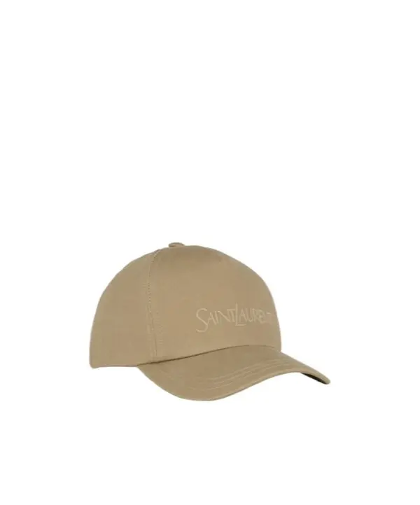 Saint Laurent Logo Embroidered Baseball Cap