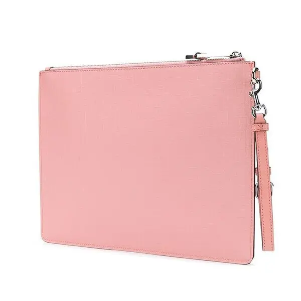 Moschino Teddy Bear Pin Pattern Large Clutch - Gray