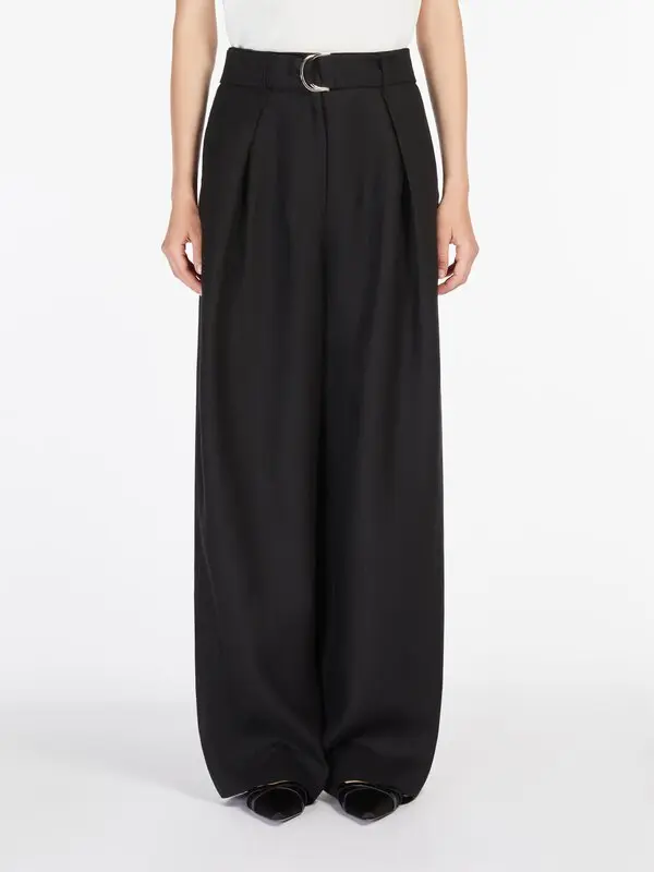 Max Mara S Jane Belted Wide Leg Pants