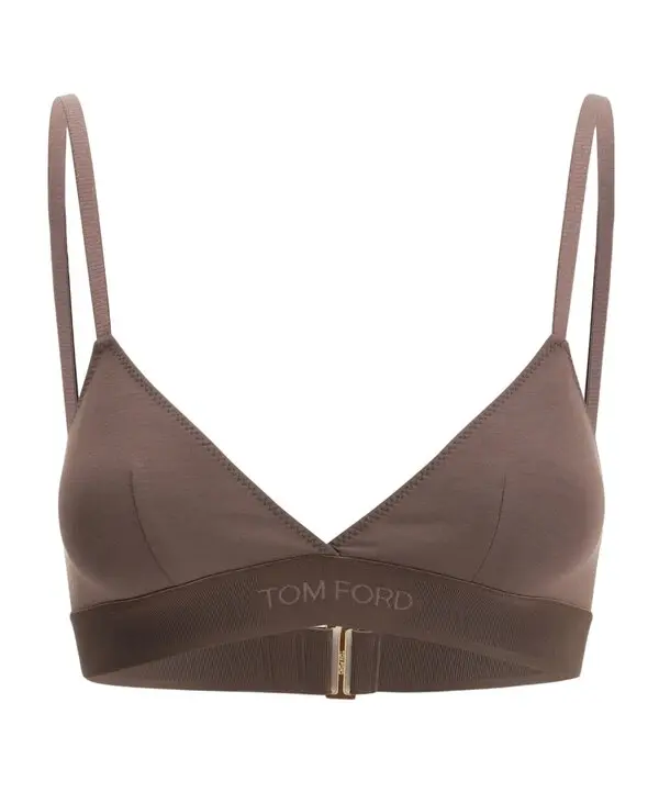 TOM FORD Triangle-shape Bra - Brown