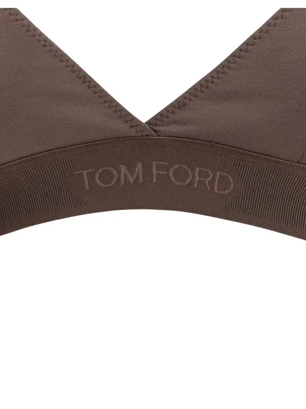 TOM FORD Triangle-shape Bra - Brown