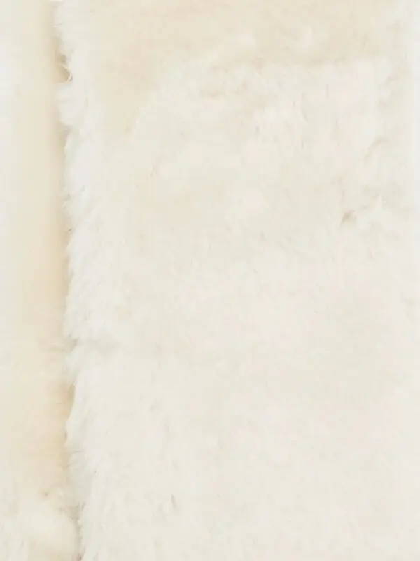 TOTEME Shearling Scarf - Off White