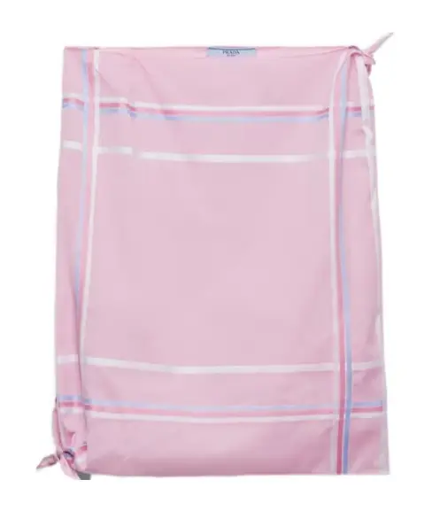 Prada Checked Straight Hem Mini Skirt - Pink