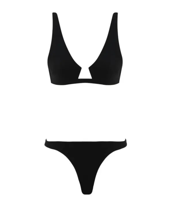 Zimmermann Rhiannon Wire Front Bikini - Black