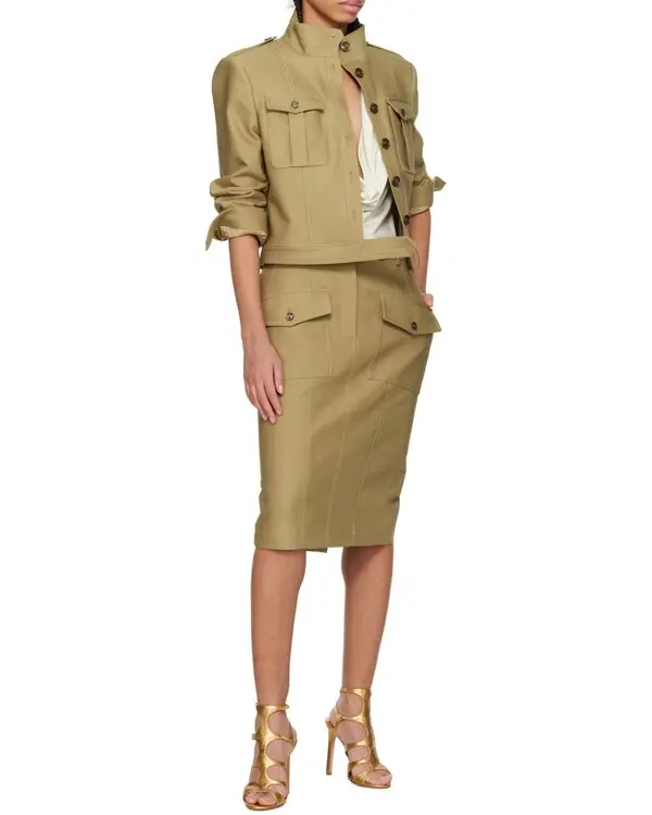 TOM FORD Flap Pocket Pencil Skirt