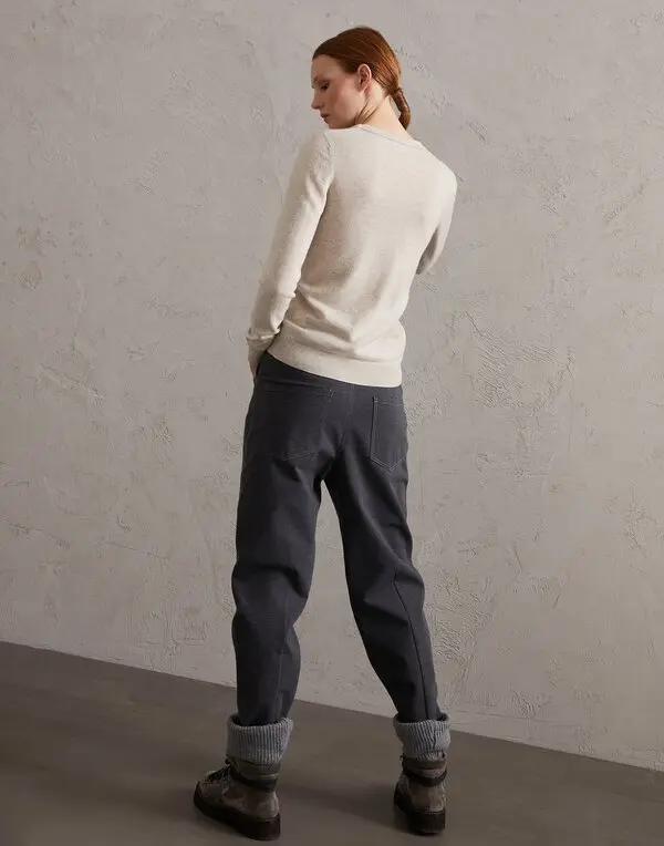 Brunello Cucinelli Crewneck Knitted Jumper - White