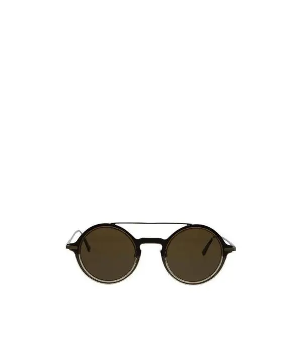 Bottega Veneta Round Frame Sunglasses - Brown
